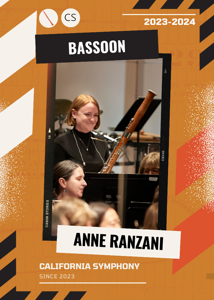 MEET MVP ANNIE RANZANI – Principal Bassoon - The California Symphony